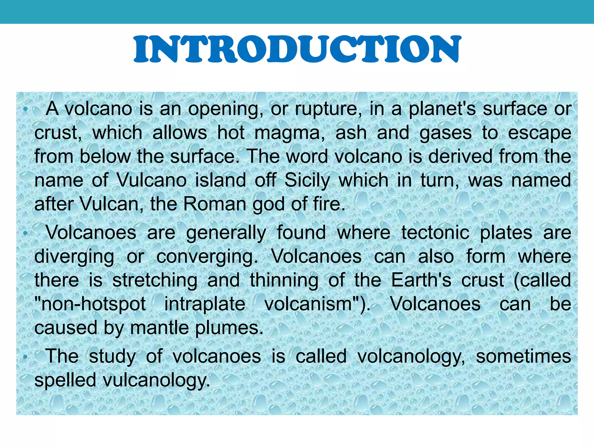 Presentation on volcanos | PPTX