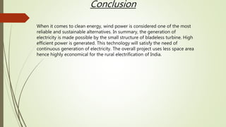 Presentation on vortex_bladeless_wind_turbine | PPT