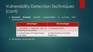 Presentation on vulnerability analysis | PDF