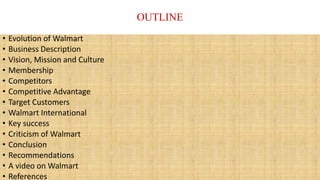 Presentation on walmart | PDF