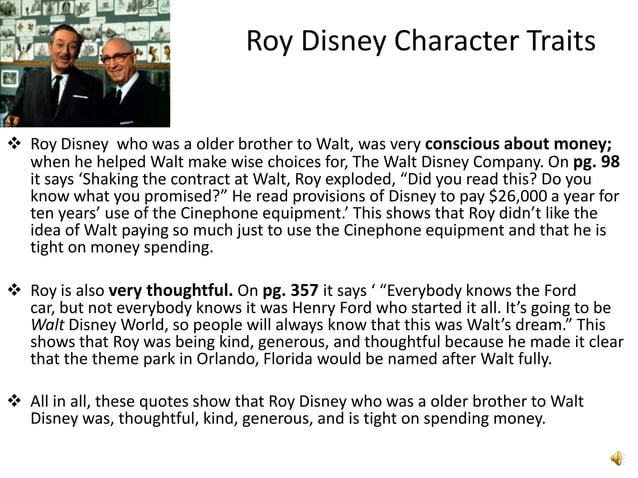 Presentation on walt disney bio! | PPT