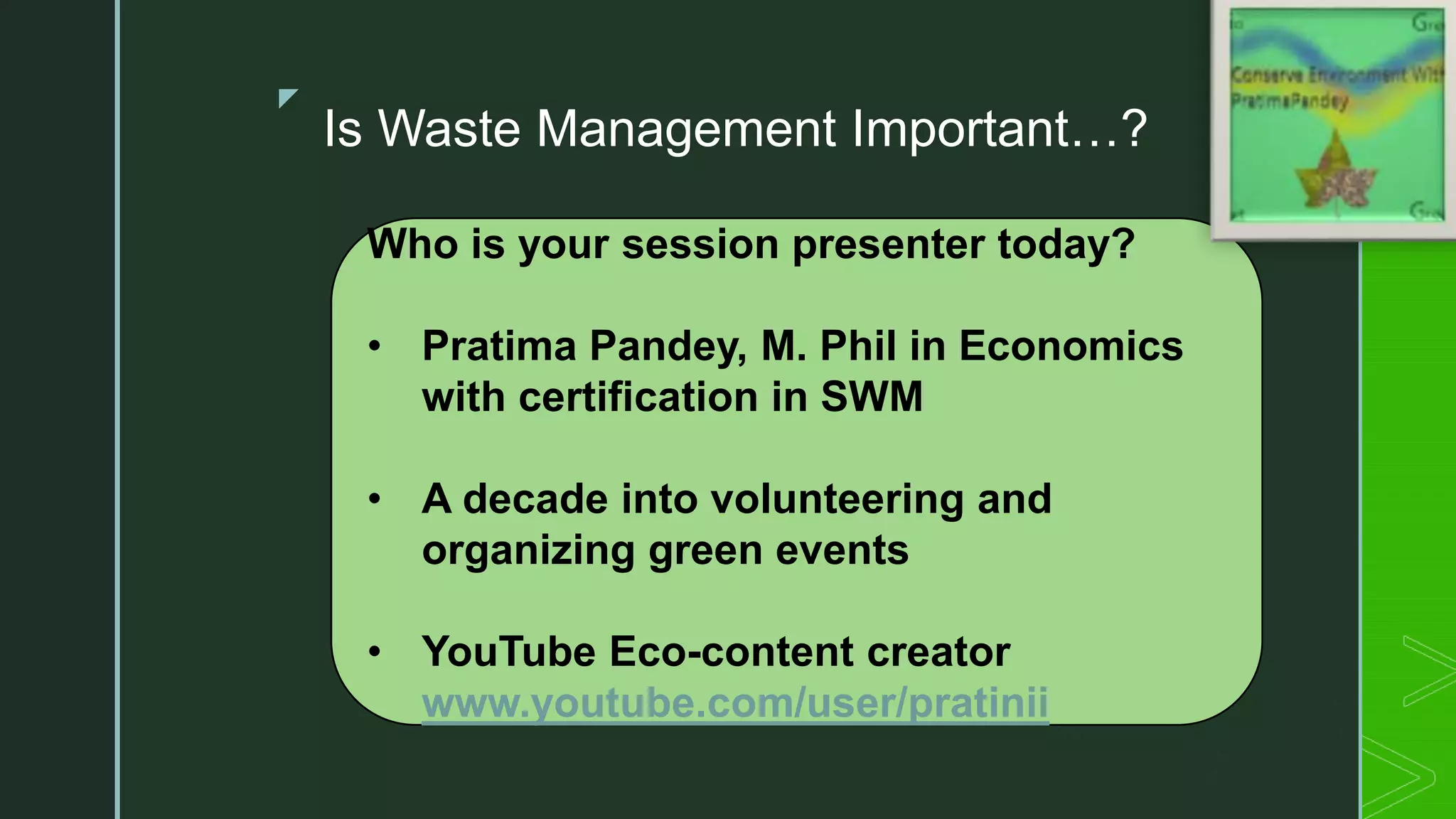 Waste Management - What and Why | PPSX