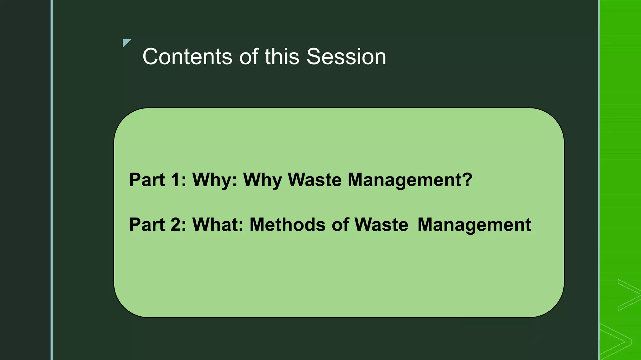 Waste Management - What and Why | PPSX