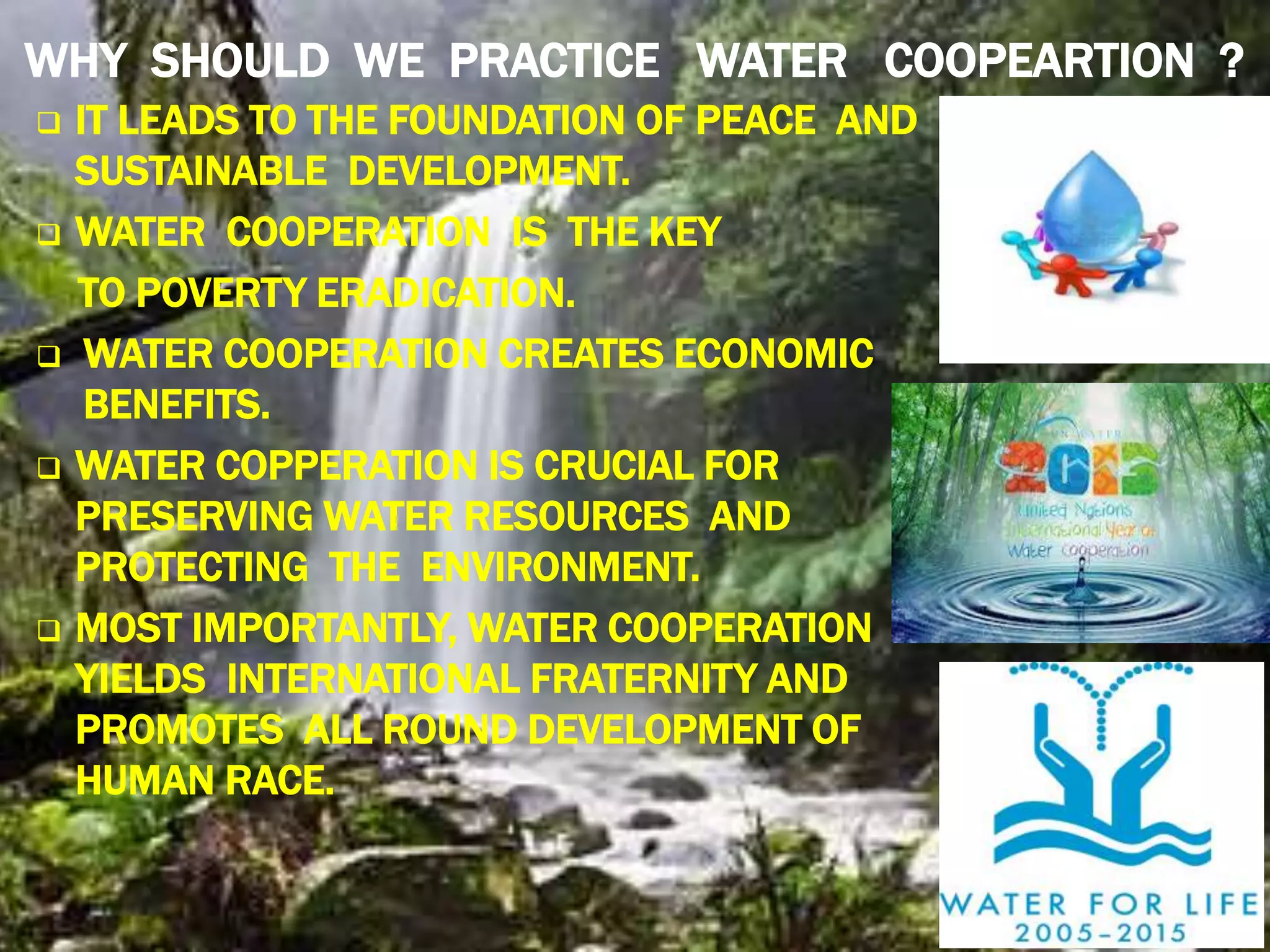 Presentation on water cooperation | PPTX