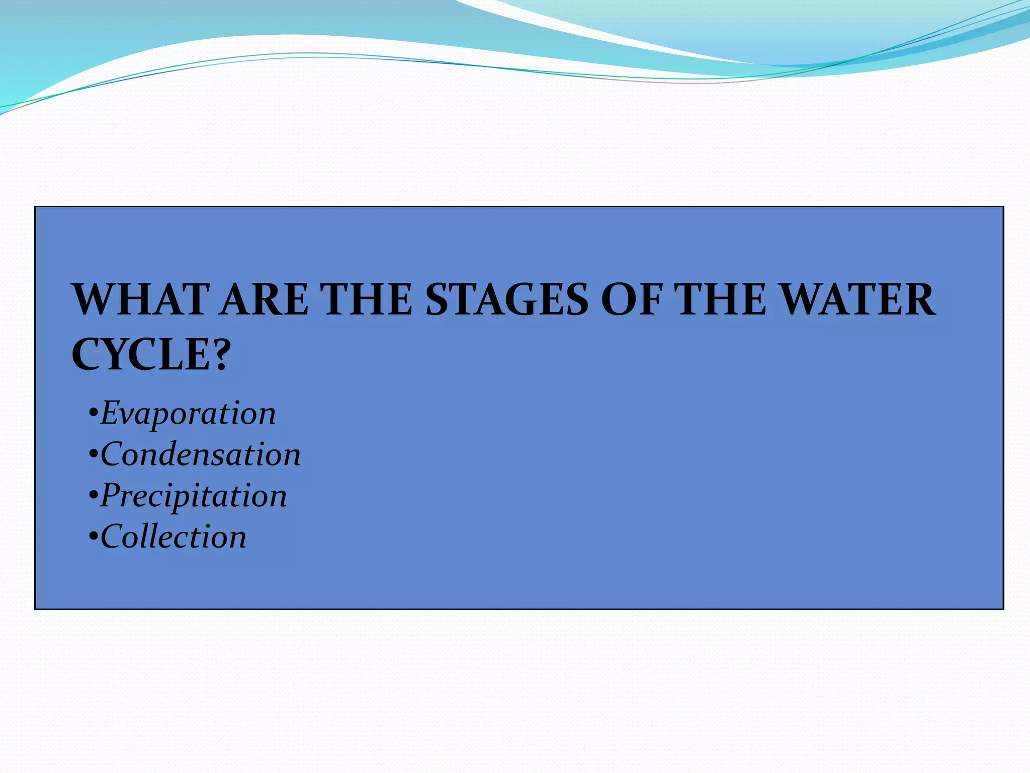 Presentation on water cycle | PPT