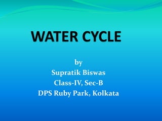 Presentation on water cycle | PPTX