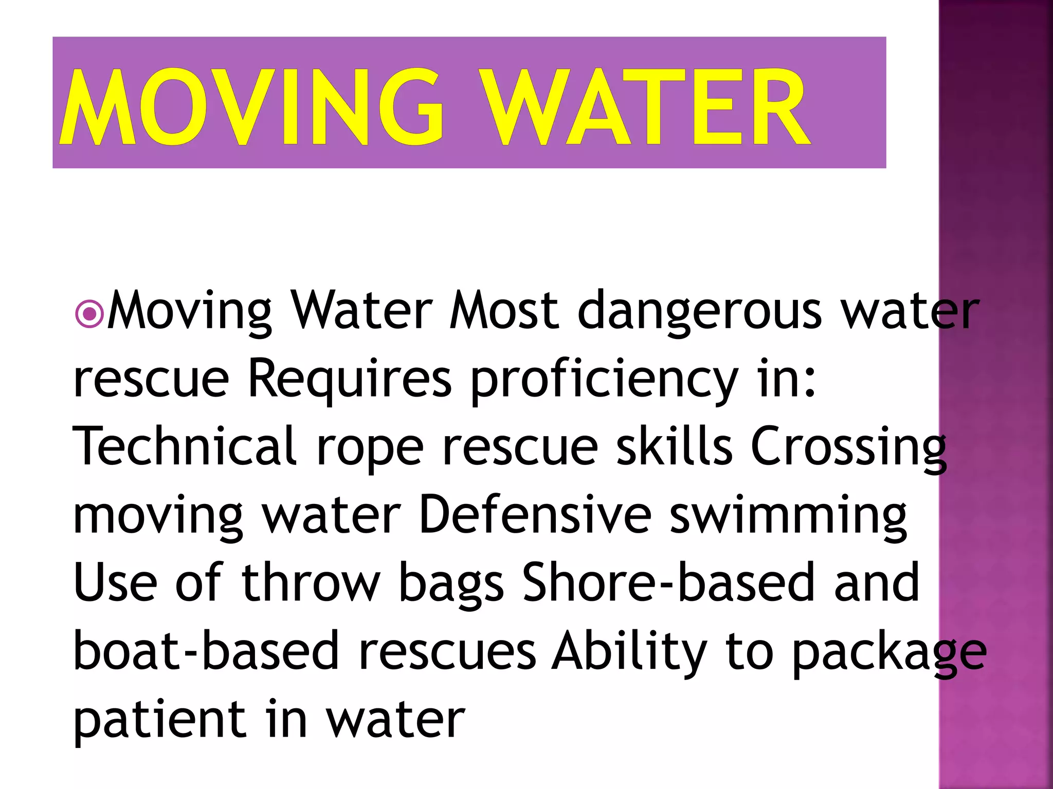 Presentation on water search & rescue | PPTX