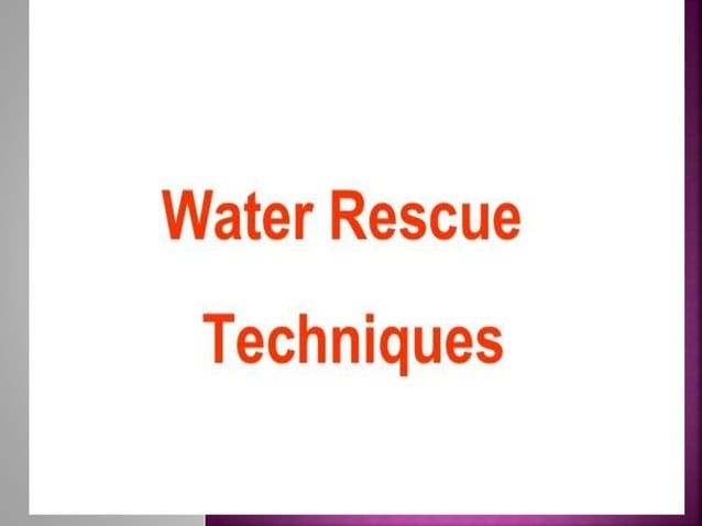 Presentation on water search & rescue | PPTX