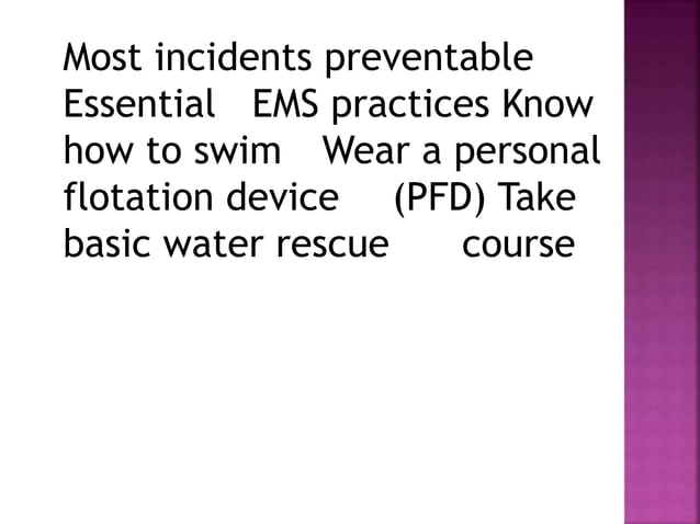 Presentation on water search & rescue | PPTX