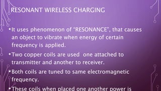 Presentation on wireless charging | PPTX