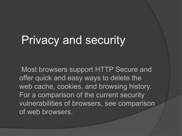 Presentation on web browser | PPTX | Browsers | Computer Software and Applications