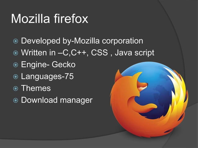 Presentation on web browser | PPTX | Browsers | Computer Software and Applications
