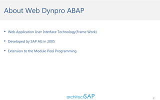 Webdynpro ABAP –Vital Role In Developing Web Technology-Get To Know More | PPT | Web Development ...