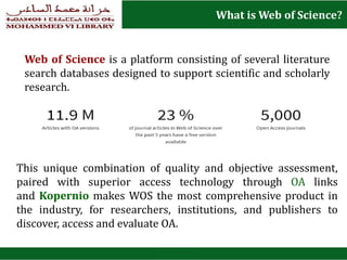 Presentation on web of science m.vi.library | PDF