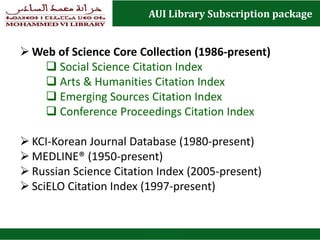 Presentation on web of science m.vi.library | PDF