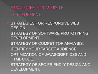Presentation on website development | PPT