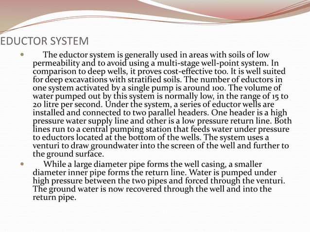 Presentation on well point system | PPTX | Civil Engineering Industry ...