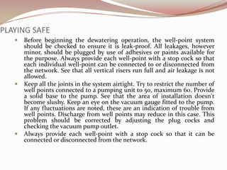 Presentation on well point system | PPTX