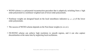 Presentation on weno lbfs | PPT