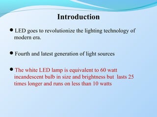 Presentation on White LED | PPT