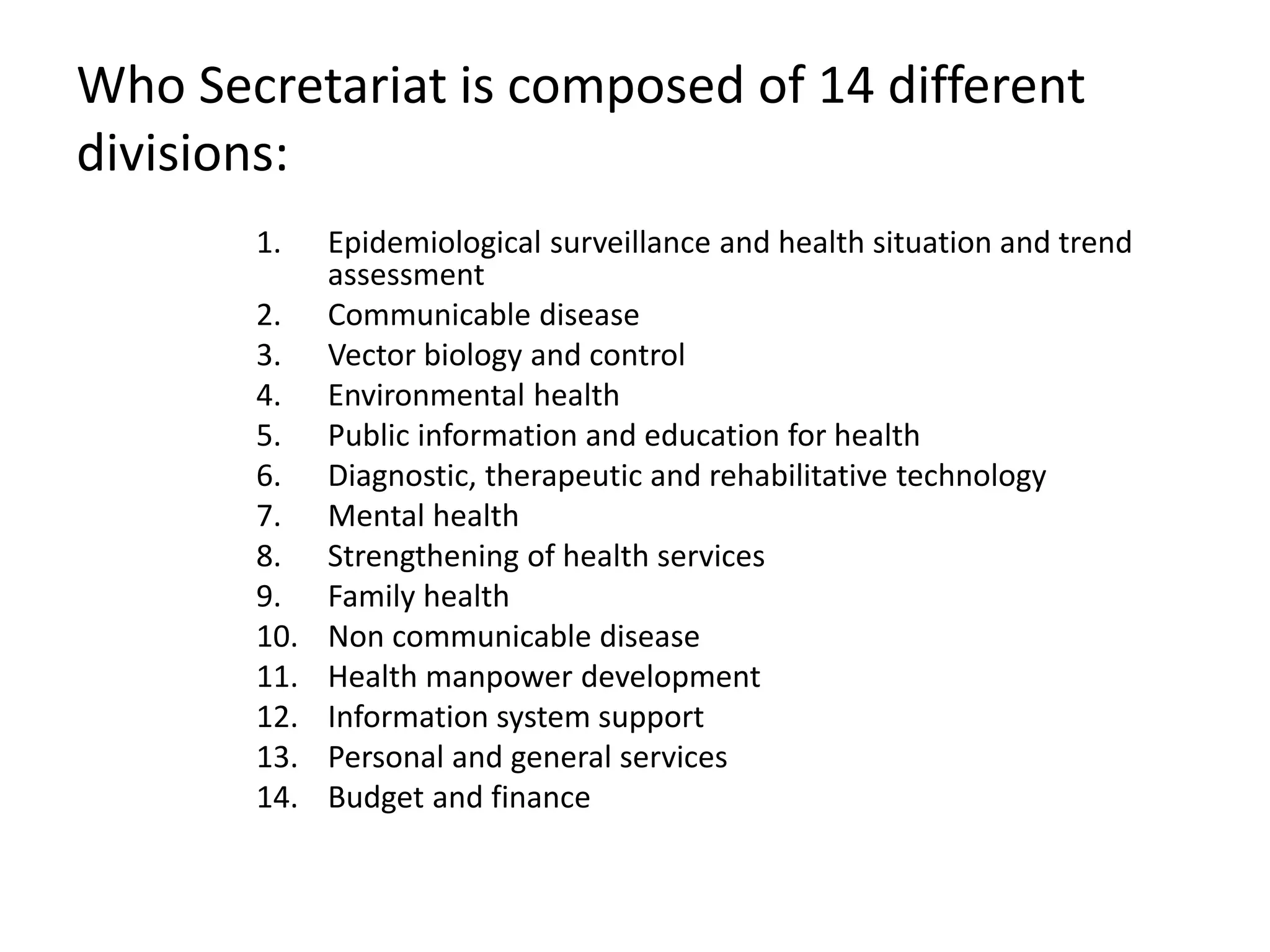 WHO (World Health Organization) | PPTX