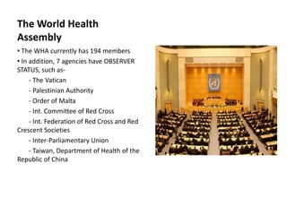 WHO (World Health Organization) | PPTX | Infectious Diseases | Diseases ...