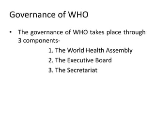 WHO (World Health Organization) | PPTX