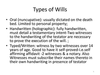 Wills in Texas | PPT
