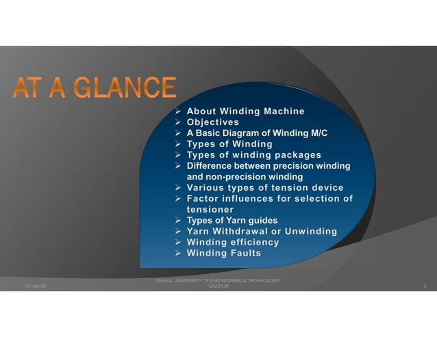 Study on Winding Process | PDF