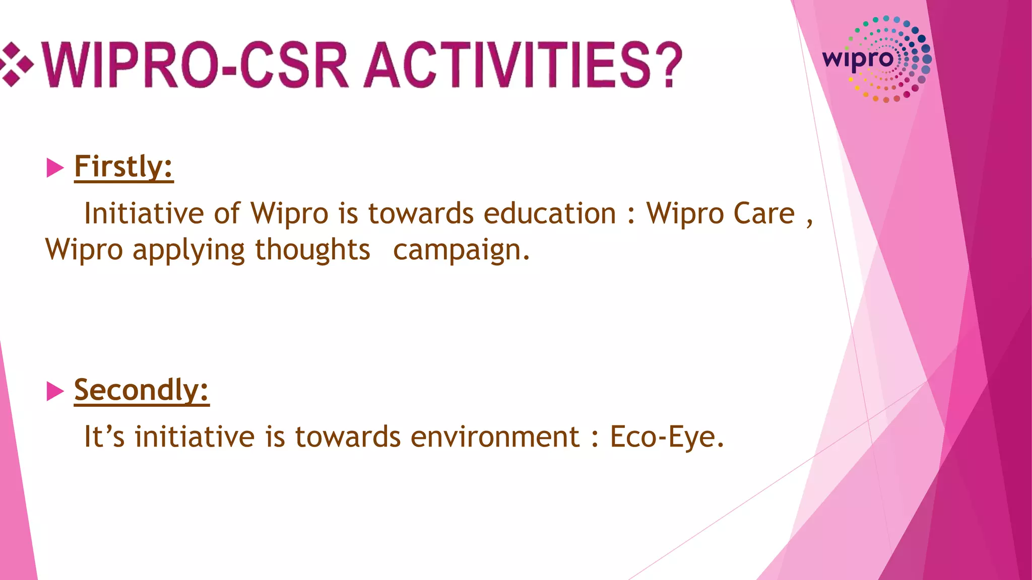 Presentation on WIPRO | PPTX