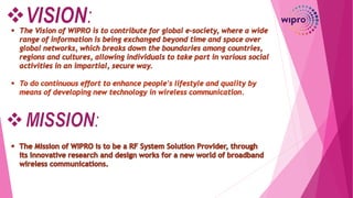 Presentation on WIPRO | PPTX