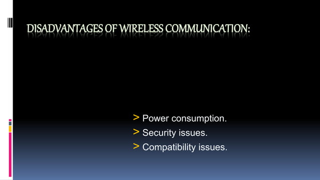 Presentation on wireless communication | PPT