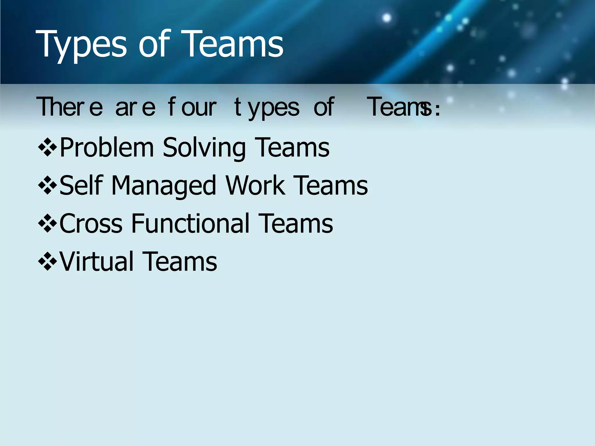 Presentation on workgroups and teams | PPTX
