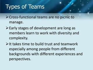 Presentation on workgroups and teams | PPTX
