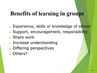 Presentation on Working in groups and Interpersonal Skills Final for ...