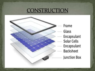 Presentation on working of solar cells | PPTX