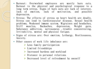 Presentation on work life balance | PPTX