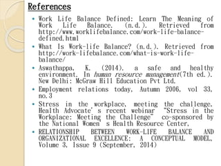Presentation on work life balance | PPTX