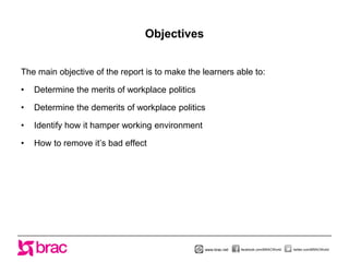 Presentation on Workplace Politics.ppt.. | PPT