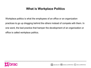 Presentation on Workplace Politics.ppt.. | PPT