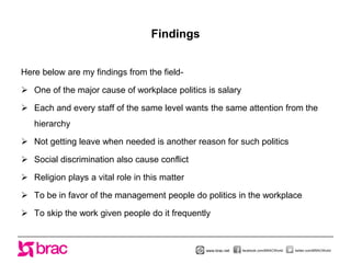 Presentation on Workplace Politics.ppt.. | PPT