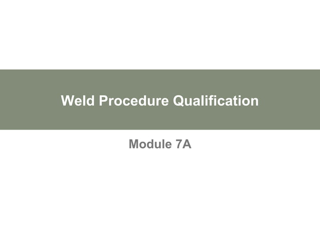 Presentation on wpqr wps asme_ix | PDF | Chemistry | Science