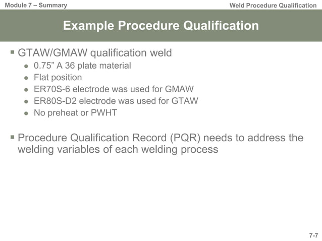 Presentation on wpqr wps asme_ix | PDF | Chemistry | Science