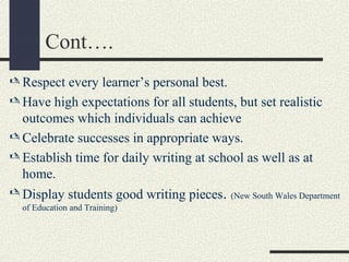 How to improve writing skills | PPT