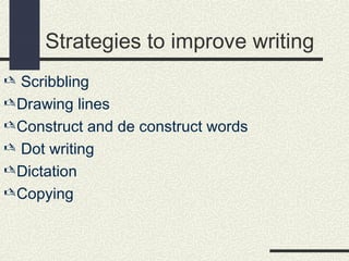 How to improve writing skills | PPT
