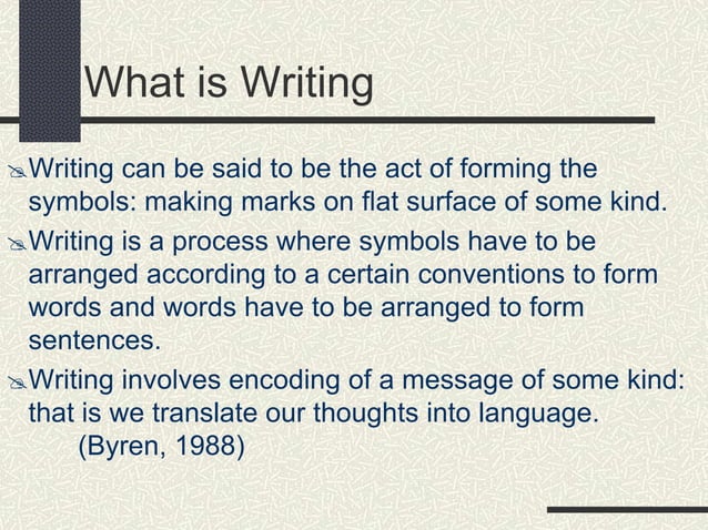 Presentation on writing skills | PPT