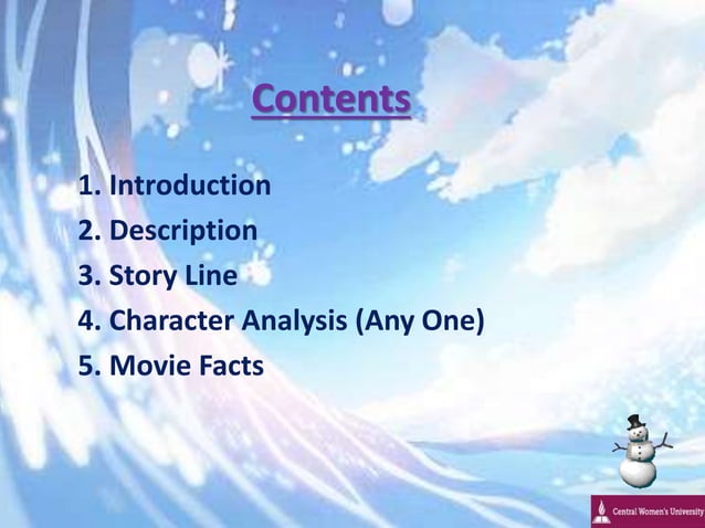 Frozen | PPTX | Computer Animation | Computer Software and Applications