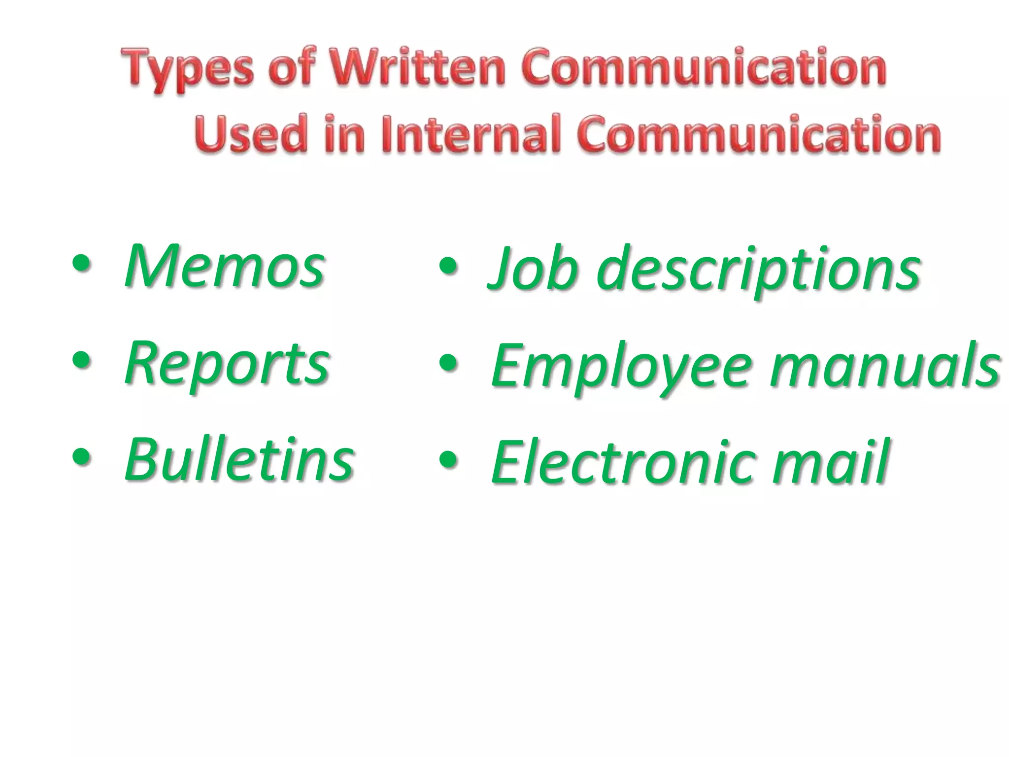Presentation on written communication | PPTX