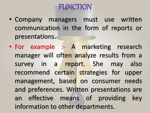 Presentation on written communication | PPTX