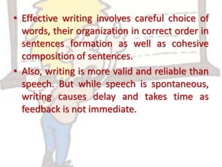 Presentation on written communication | PPTX